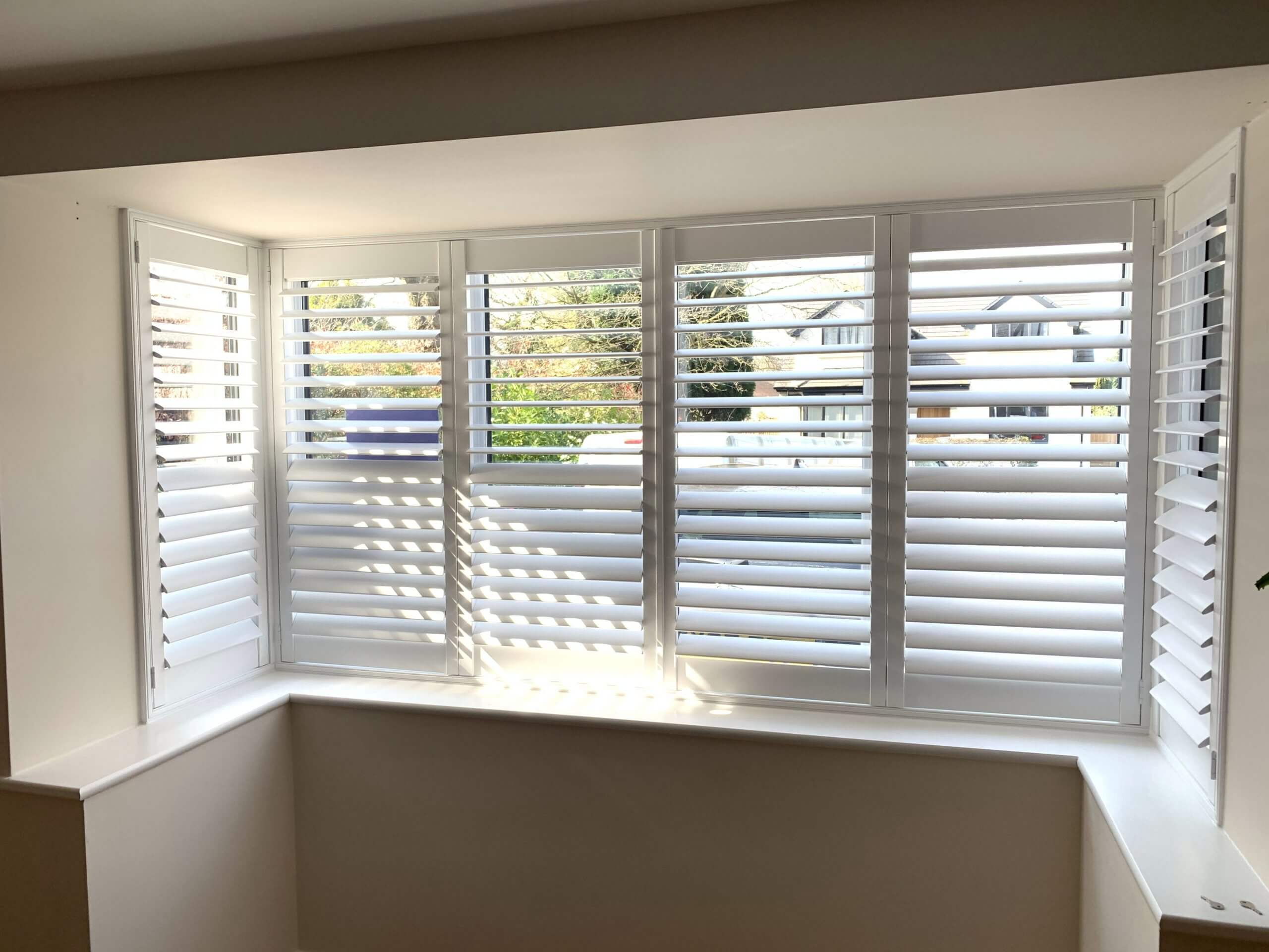 Box Bay Window Shutters - Crafted Shutters