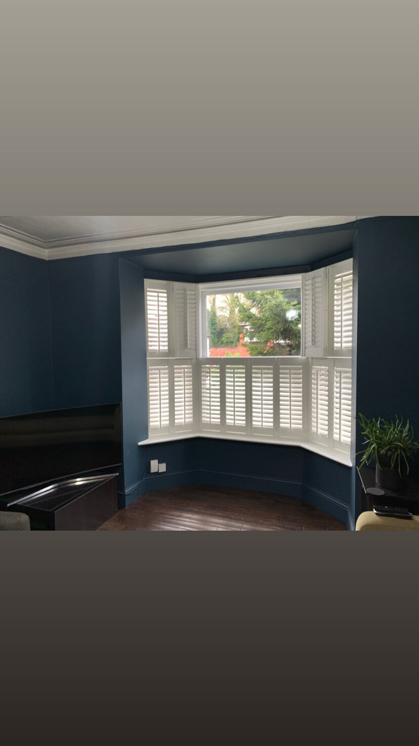 Bay Window Shutters Manchester Cheshire | Crafted Shutters