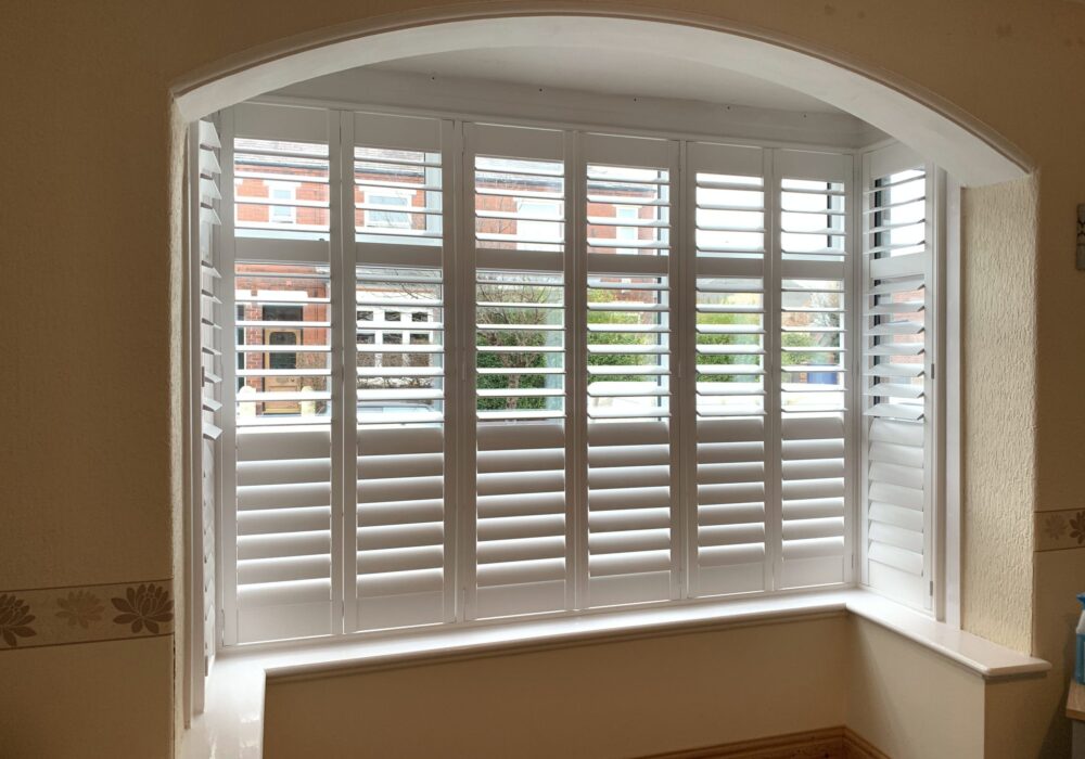 Bay Window Shutters Manchester Cheshire | Crafted Shutters